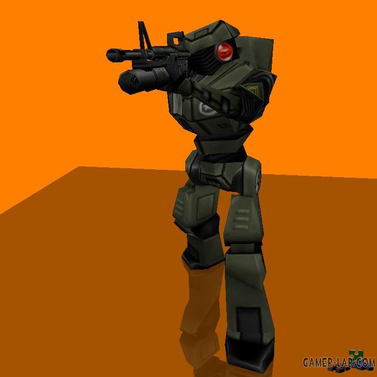 Green robot - Роботы - НПС, монстры - Склад GOLDSRC (HL1) - Зеленый ...