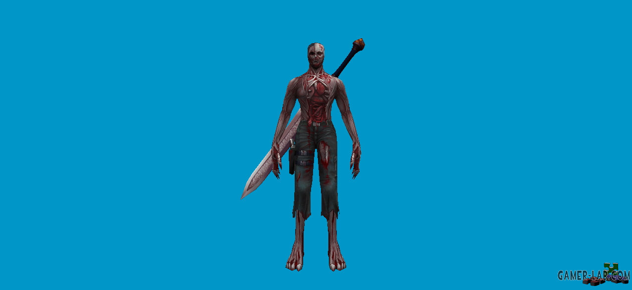 CSO Zombie with sword - Zombies - Counter-Strike 1.6 - Player models ...