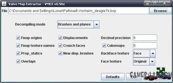 Valve Map Extractor (VMEX) - Картостроение - Программы - Склад SOURCE ...