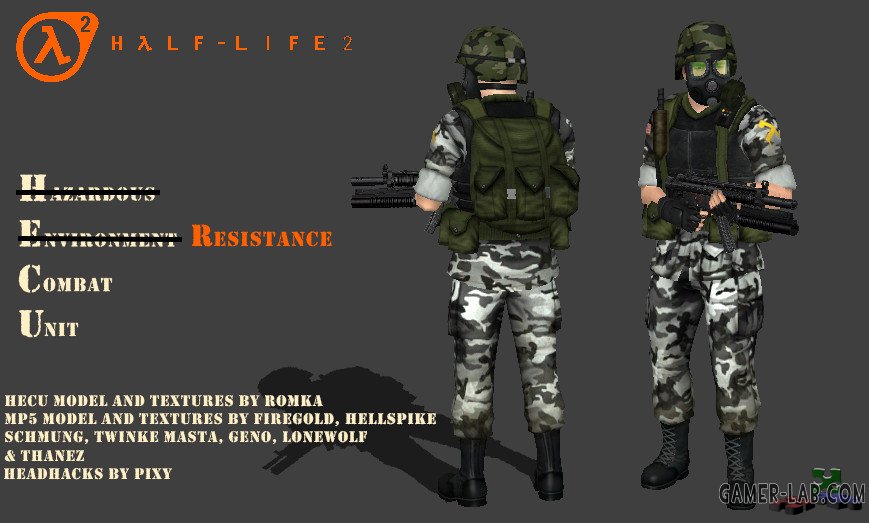 Повстанцы HECU - Military personnel - Biology - Miscellaneous models ...