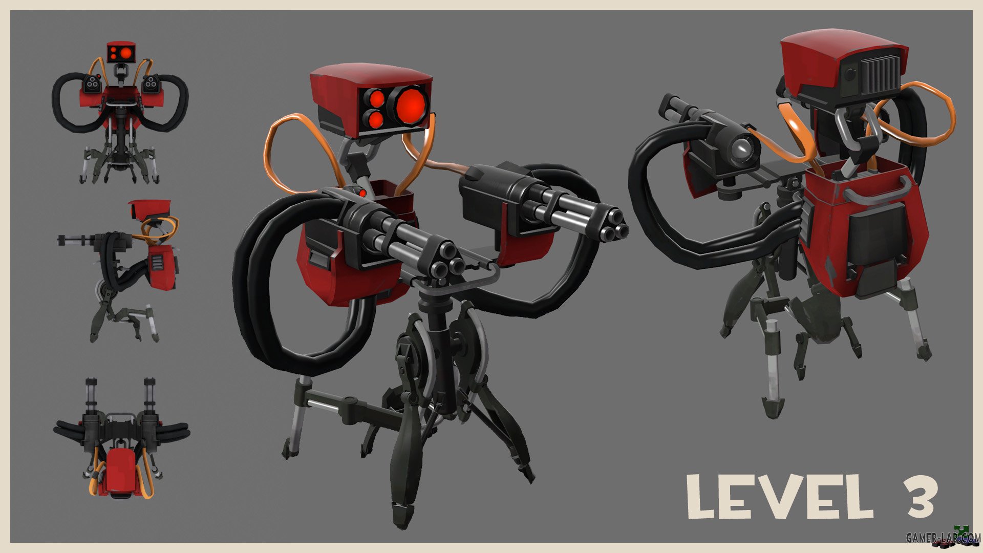 LED Sentry - Buildables - Team Fortress 2 - Weapon models - Source ...