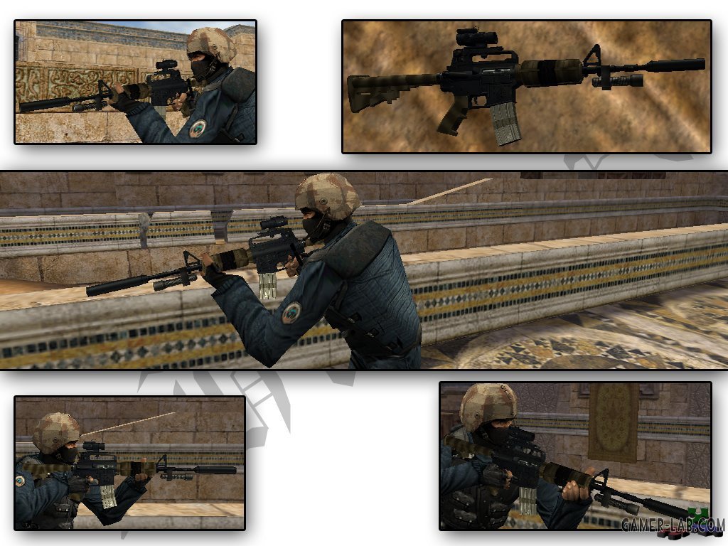 Black Hawk Down M4 - M4A1 - Counter-Strike: Condition Zero - Weapon ...