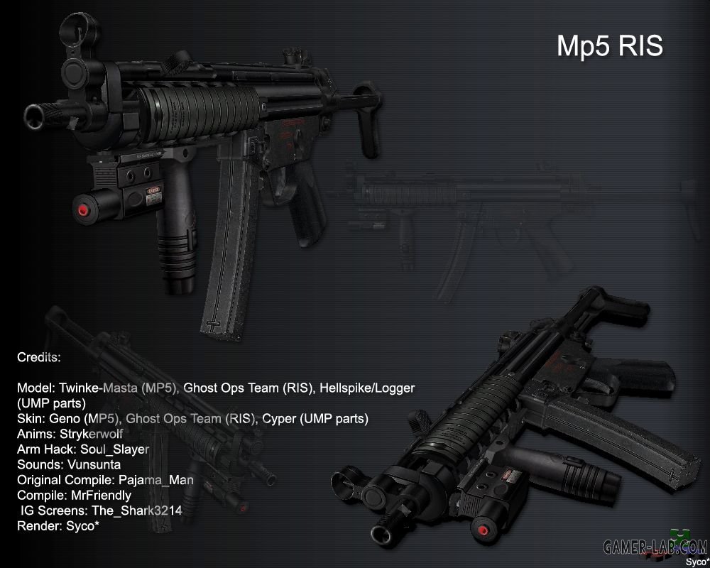 Mp5 RIS Updated - MP5 - Counter-Strike: Source - Модели оружия - Склад ...