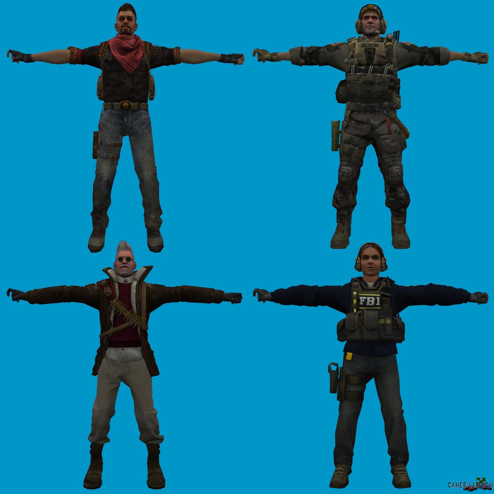 агенты - Packs - Counter-Strike 1.6 - Player models - Goldsrc warehouse ...