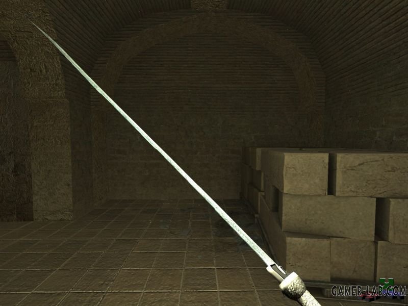 One Handed Damascus Sword - Knife - Counter-Strike: Source - Weapon models - Source Warehouse ...