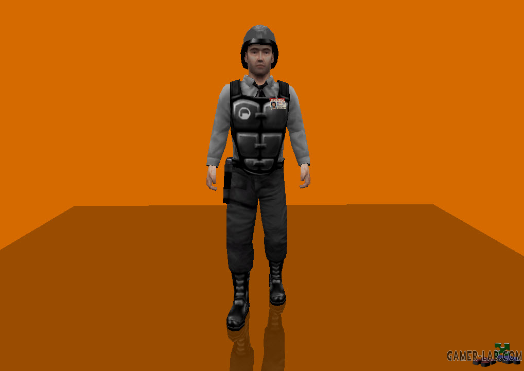 Barney with gray suit - Military personnel - NPC, monsters - Goldsrc ...