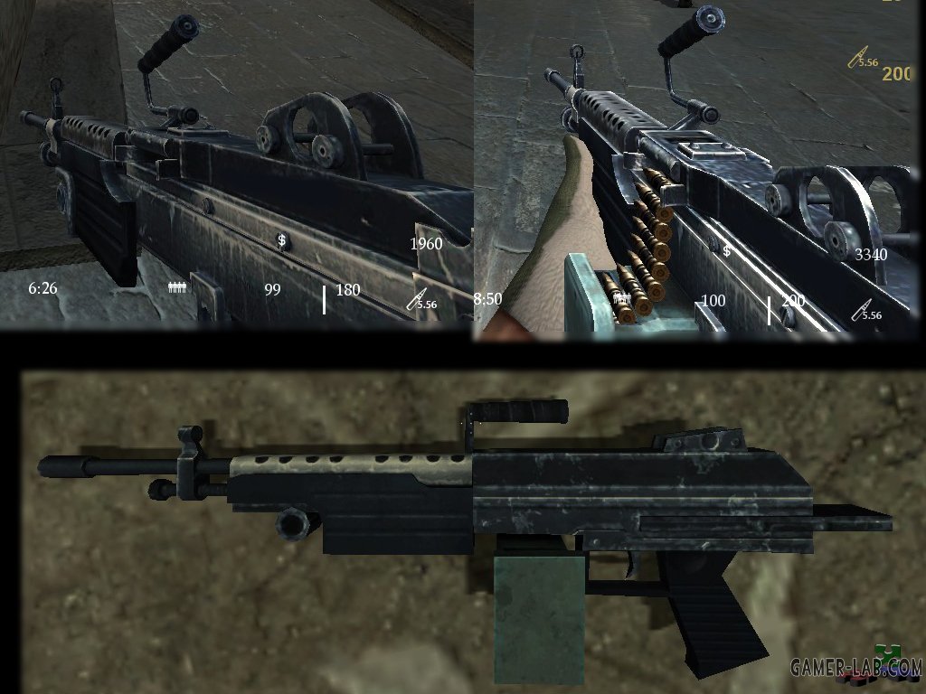 M249 Five Used Para Mod - M249 - Counter-Strike: Source - Weapon models - Source warehouse (HL2)