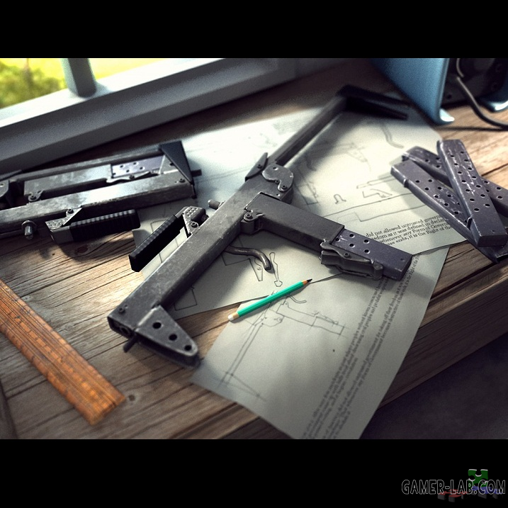 Homemade Submachine gun - MOTH - P90 - Counter-Strike: Global Offensive ...