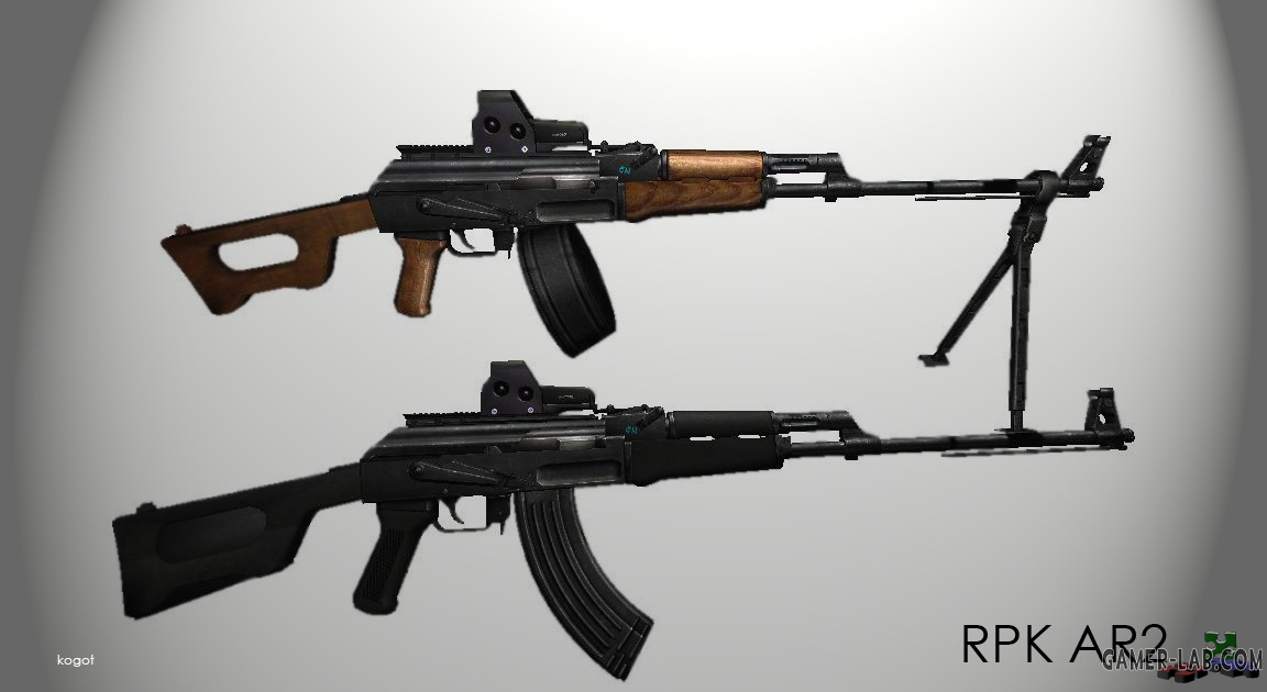 РПК (Ручной Пулемет Калашникова) - AR2 - Half-Life 2 - Weapon models ...