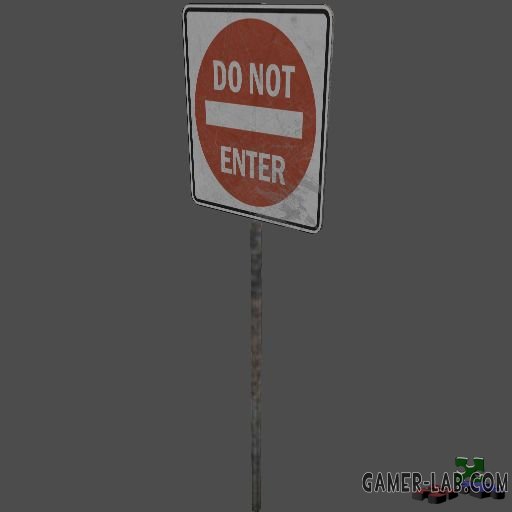 DoNotEnter_Sign - Roadside objects - Architecture - Various models ...