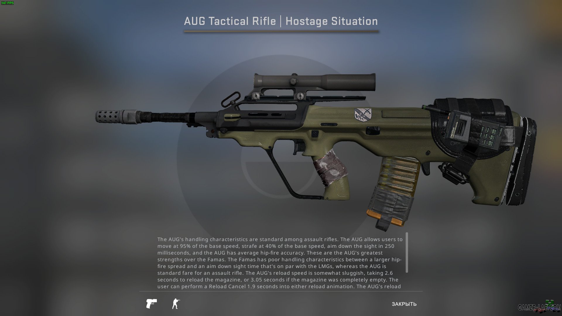 AUG Tactical Rifle | Hostage Situation - AUG - Counter-Strike: Global ...