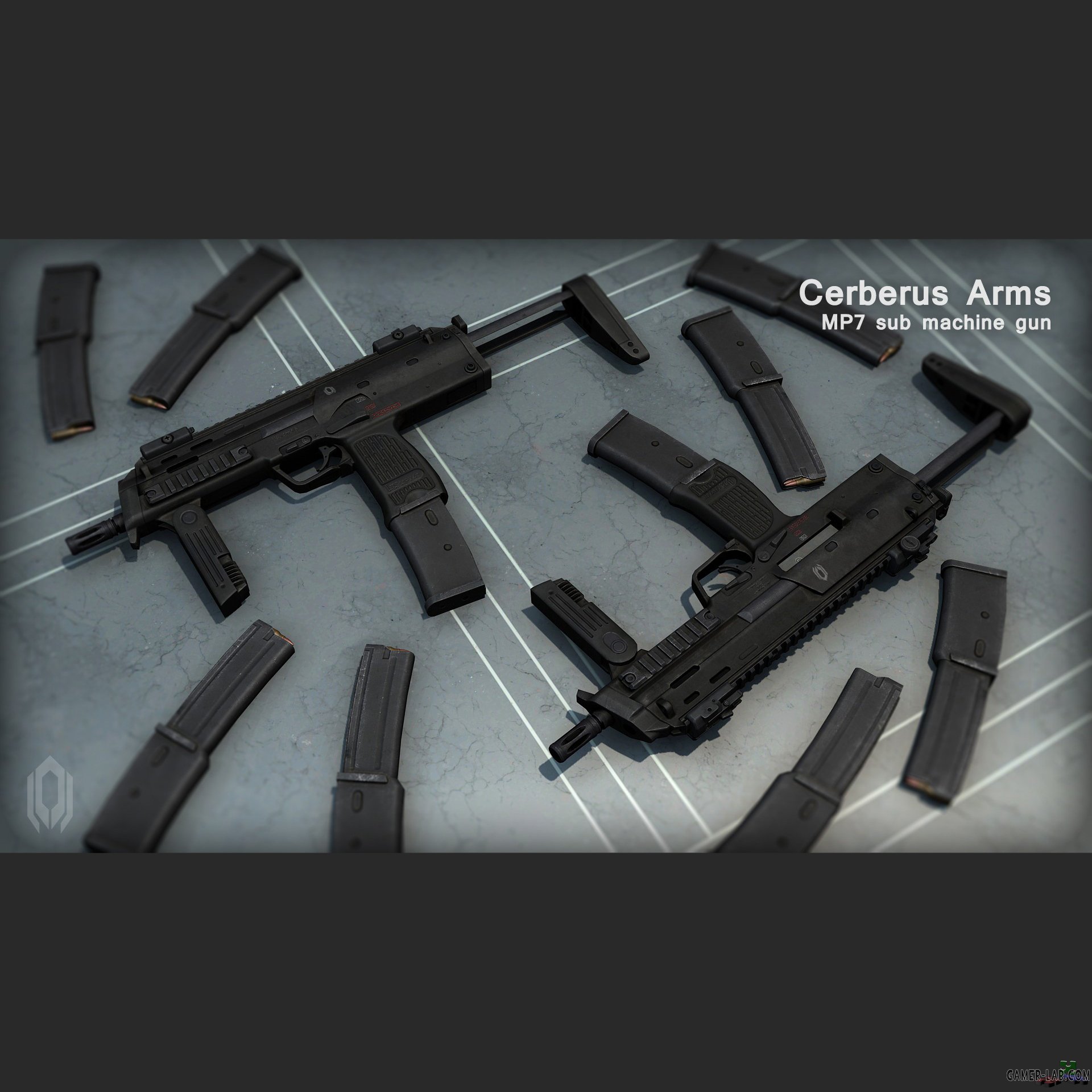 MP7/SMG1 - Submachine Gun - Half-Life 2 - Weapon models - Source ...