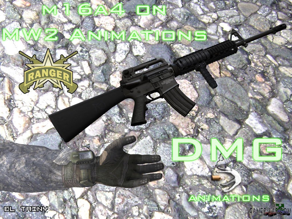 M16A4 on MW2 Animations - Famas - Counter-Strike: Source - Weapon models - Source Warehouse (HL2)