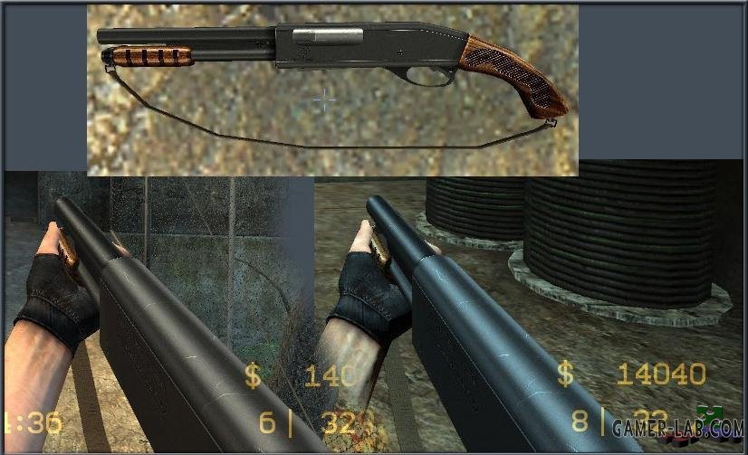 Sawed Off Shotgun - M3 - Counter-Strike: Source - Weapon models ...